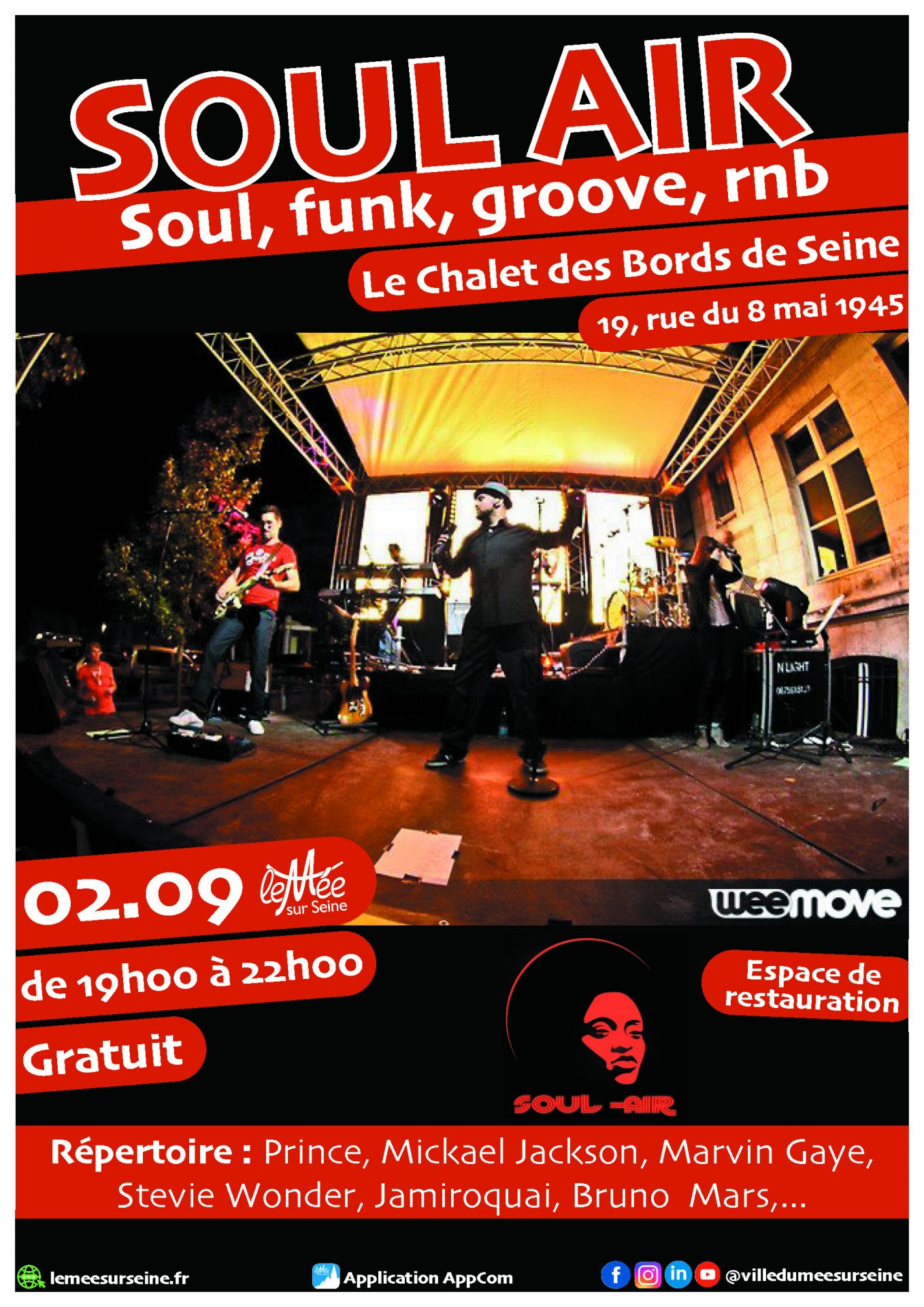 Concert gratuit Soul - Le Mée-sur-Seine